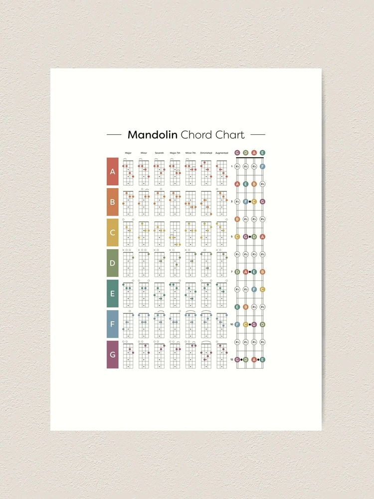I Made A Chord Chart For Octave Mandolin To Have A Quick Reference Id