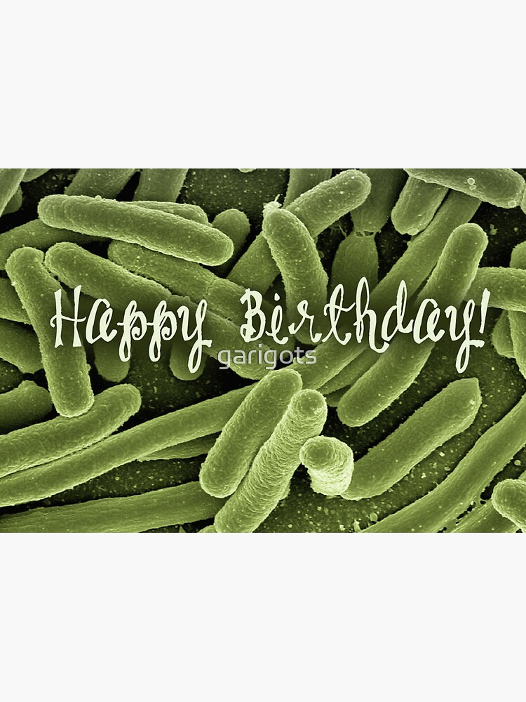 "Happy Birthday - Microbiologist" Sticker by garigots | Redbubble