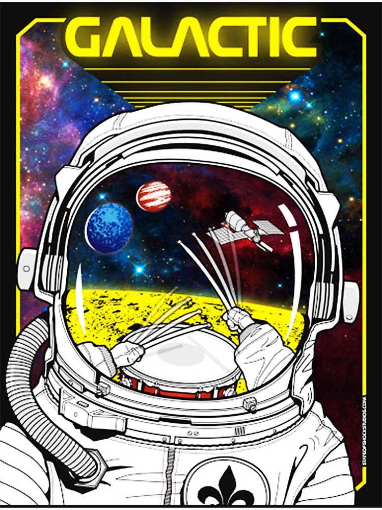 "Galactic - Poster Band" Sticker by fmougenel1r | Redbubble
