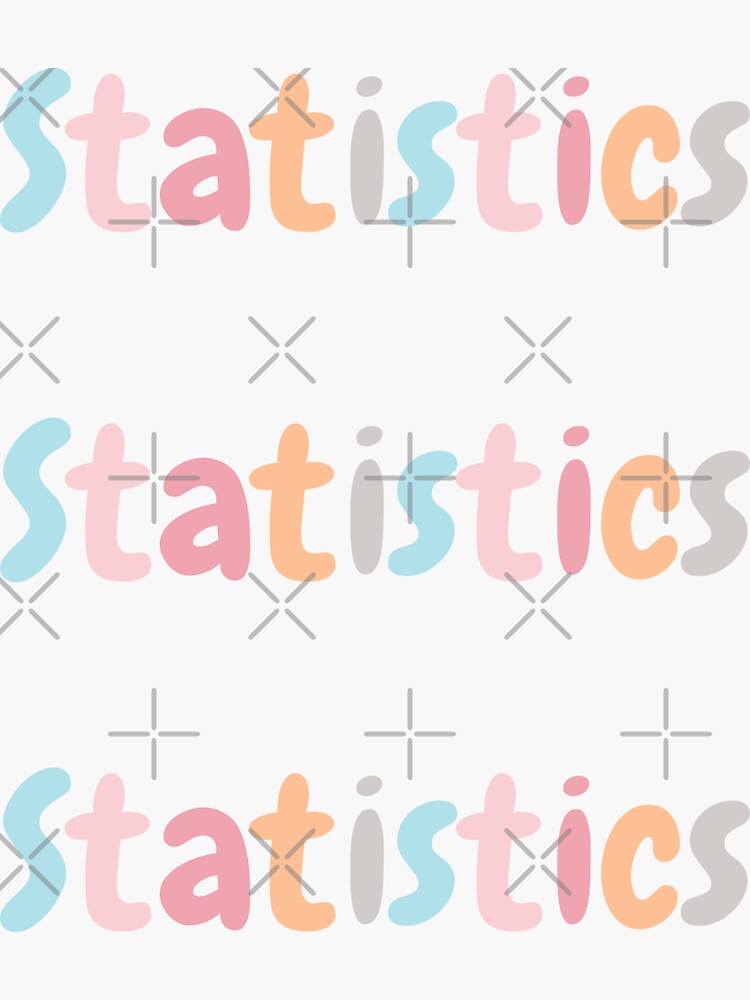 "Statistics Stickers 3 Pack" Sticker for Sale by DesignLiterally ...