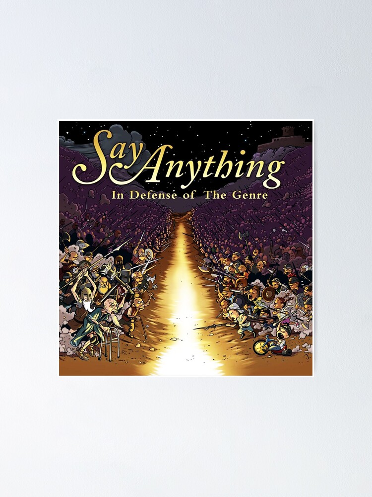 Póster «Say Anything Band - Álbum de portadas» de lsheerin7y | Redbubble