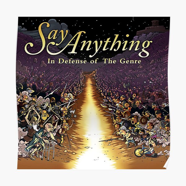 Póster «Say Anything Band - Álbum de portadas» de lsheerin7y | Redbubble