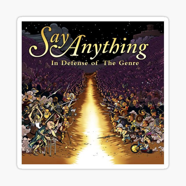 "Say Anything Band - Cover Album" Sticker by lsheerin7y | Redbubble