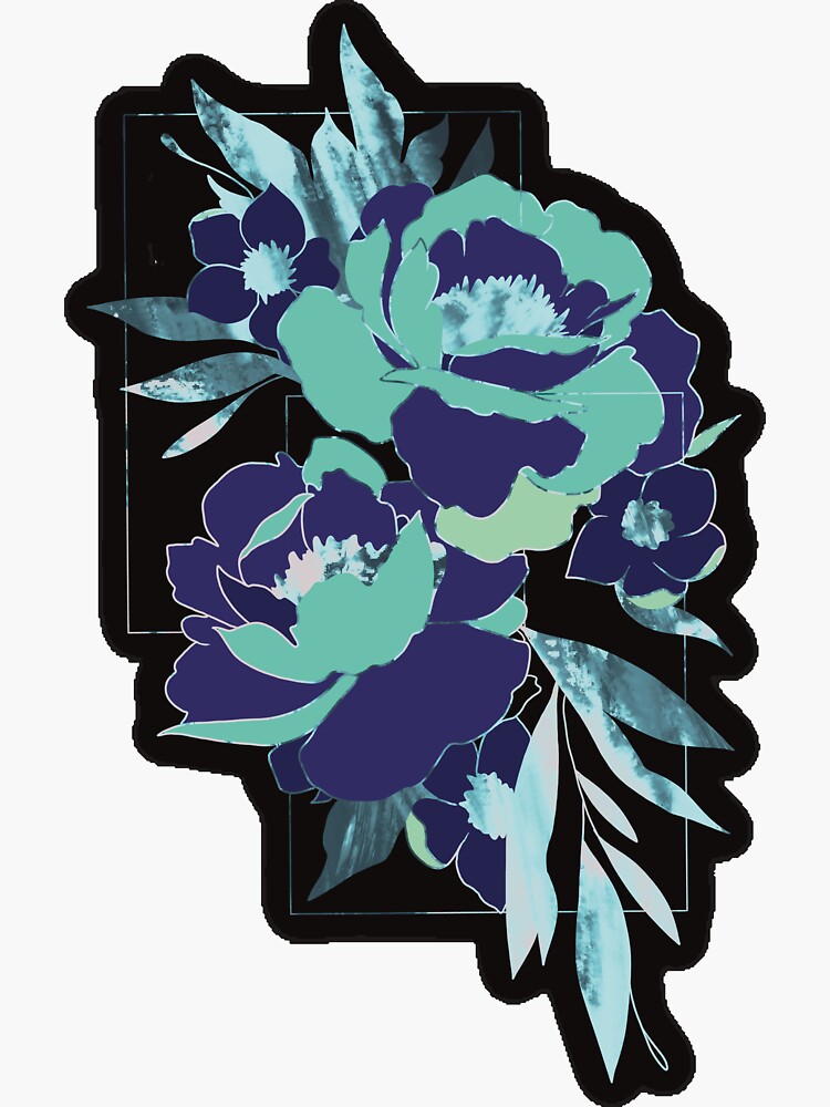 "Peony Art" Sticker by AmberMarie7600 | Redbubble