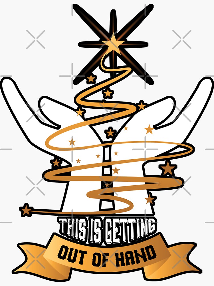 "This is getting out of hand -- meme trouble" Sticker by glitchman2 ...