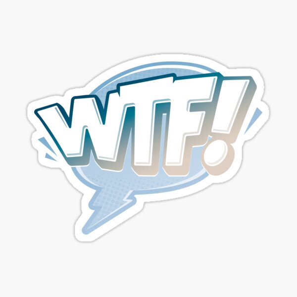 "WTF! Comic II" Sticker for Sale by SAS4rt | Redbubble