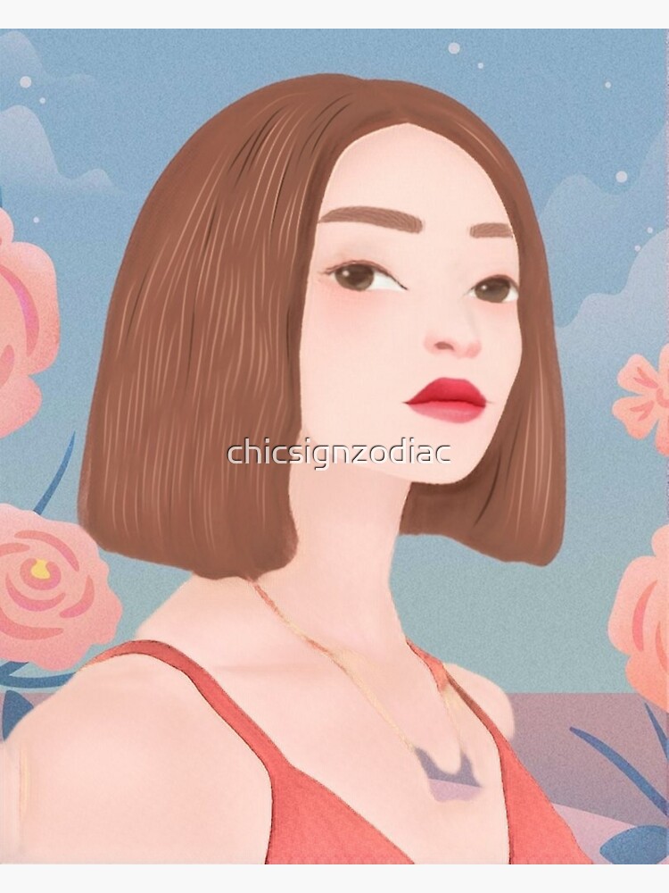 "Beautiful canvas in watercolor of women with proud attitude" Sticker ...