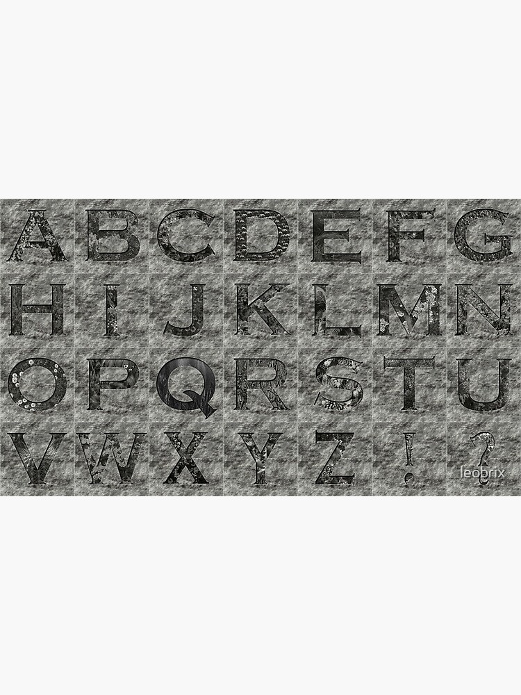 "Alphabet No.10" Poster for Sale by leobrix | Redbubble