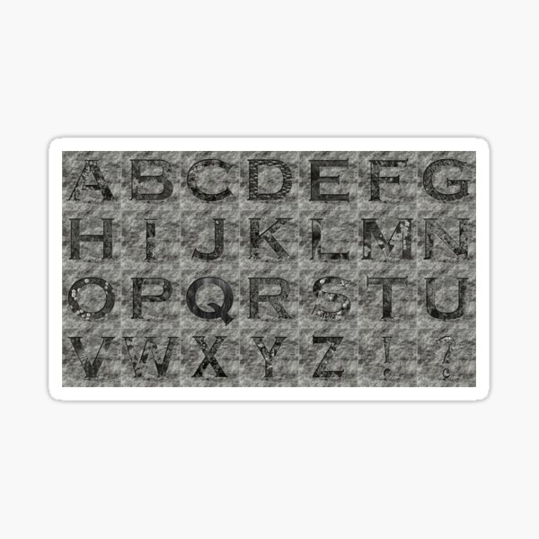 "Alphabet No.10" Sticker for Sale by leobrix | Redbubble