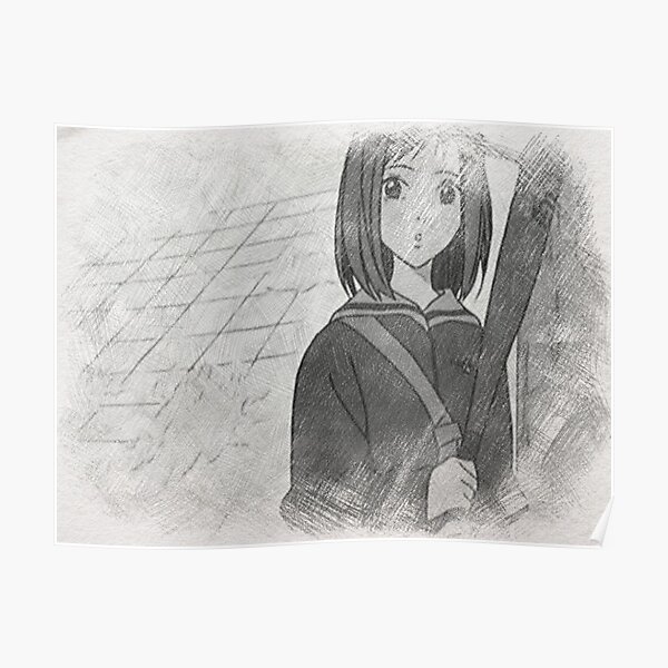 "FLCL Mamimi Pencil" Poster by Sci-mpli | Redbubble