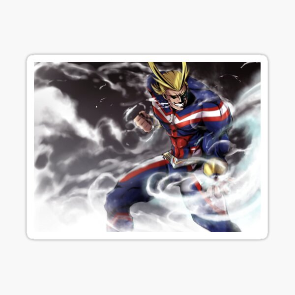 "My Hero Academia All Might" Sticker by Marucchi | Redbubble