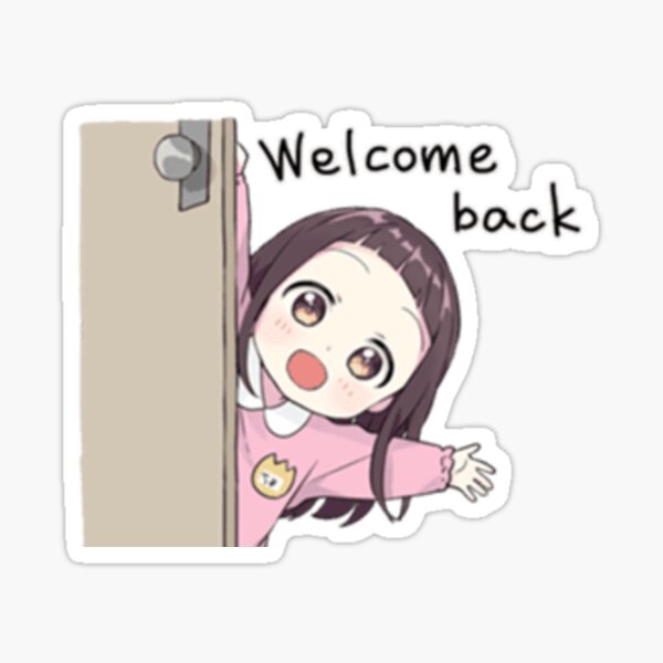 ""Welcome back!" Chibi" Sticker by Kirias | Redbubble