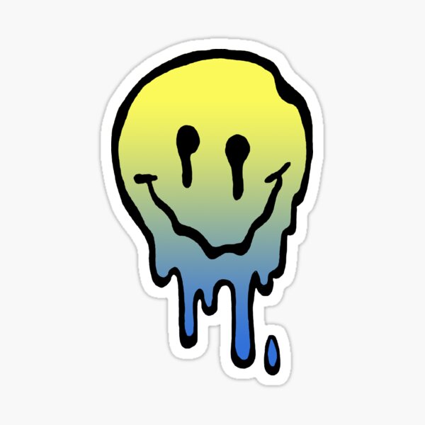 "drip smiley" Sticker for Sale by talialevyy | Redbubble