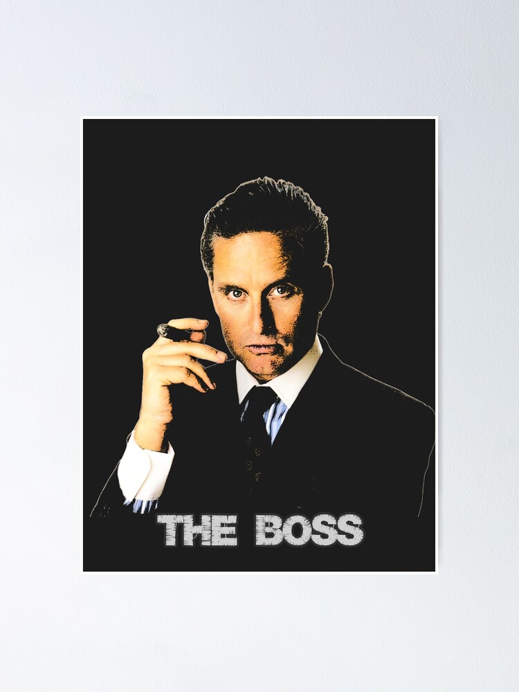"The Boss - Gordon Gekko" Poster by Carpe-diem | Redbubble