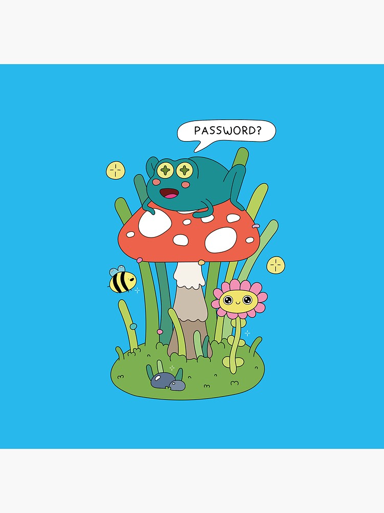 "Lumpy Space Portal - Password Frog (Blue)" Sticker for Sale by Loskop ...