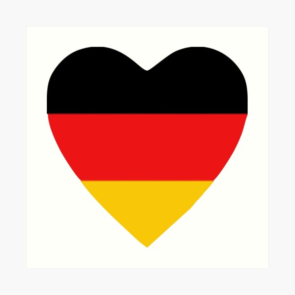 "Deutsches Herz" Kunstdruck von cnimons | Redbubble