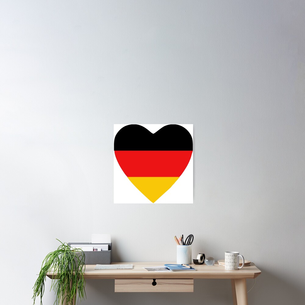 "Deutsches Herz" Poster von cnimons | Redbubble