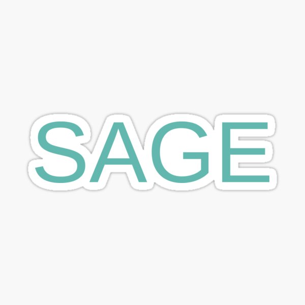 "Sage" Sticker by MakwaDesigns | Redbubble