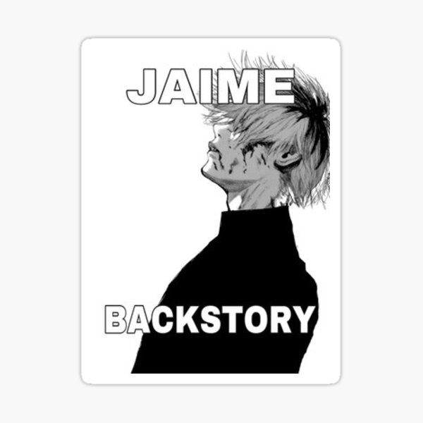 Pegatina «"historia de fondo de jaime" kaneki pfp» de ivorysketches ...