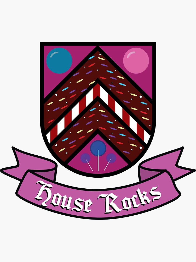 "House Rocks Crest" Sticker for Sale by hdport | Redbubble