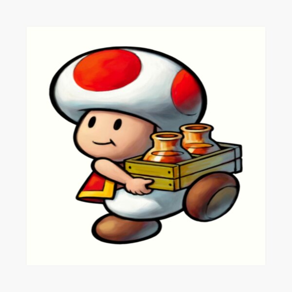 Mario Toad Art Prints | Redbubble