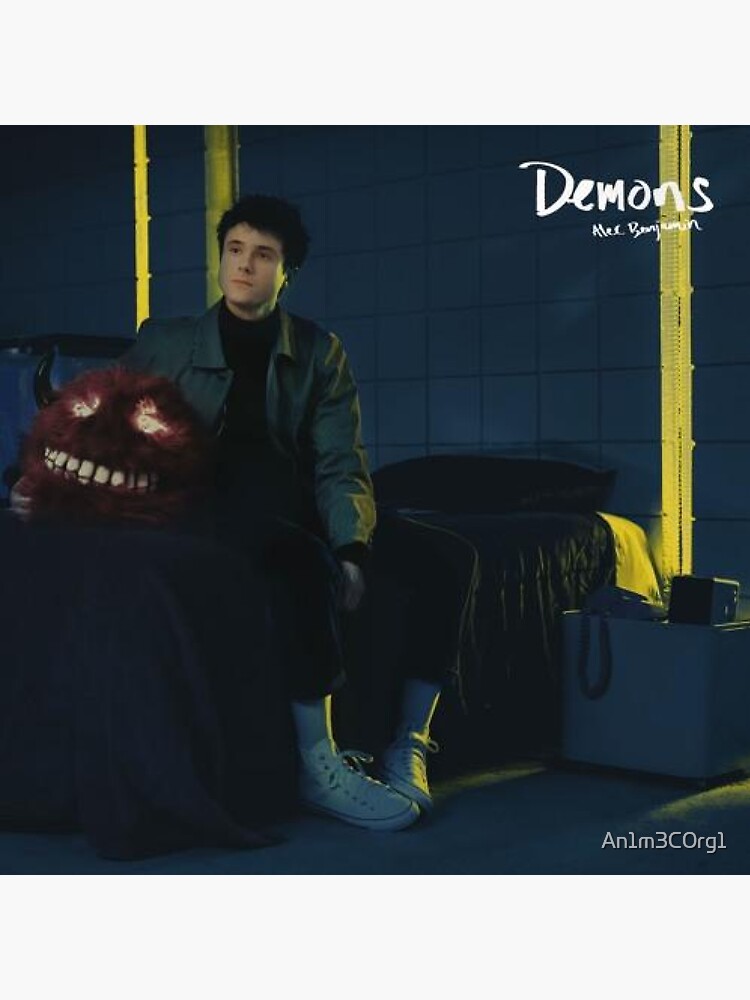 "Demons album cover by Alec benjamin" Sticker for Sale by An1m3C0rg1 ...