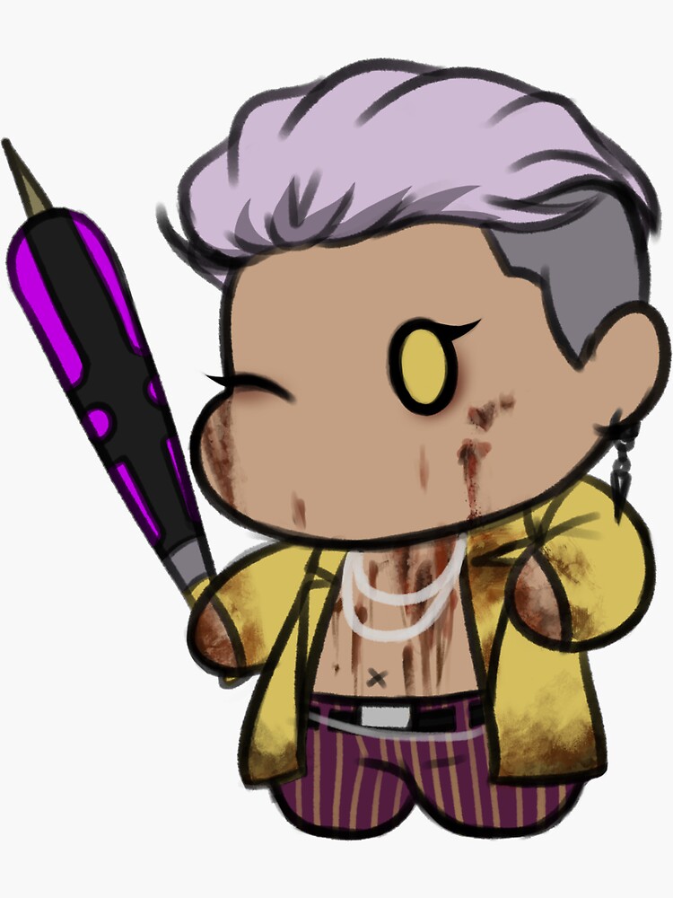 "Trickster" Sticker for Sale by blinkingbat | Redbubble