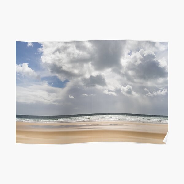 "Oceanfront Layers and Patterns - Receding Storm Clouds from a Beach ...