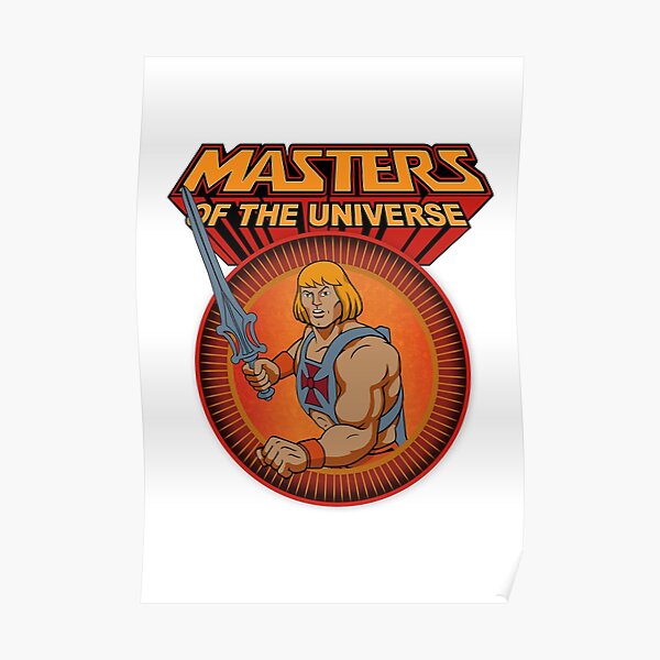 "He-Man Reimagined White Color" Poster for Sale by Ravensclaw3 | Redbubble