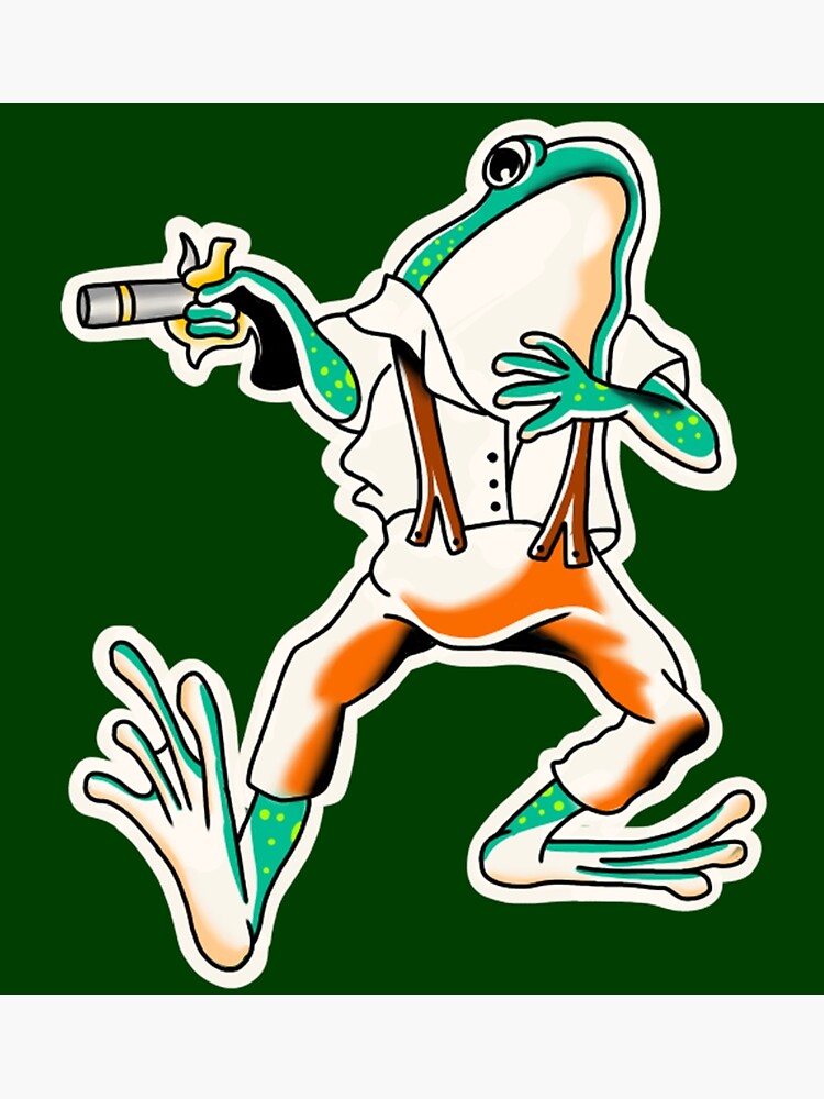 "frog gun traditional tattoo" Poster by rafaelwolf | Redbubble