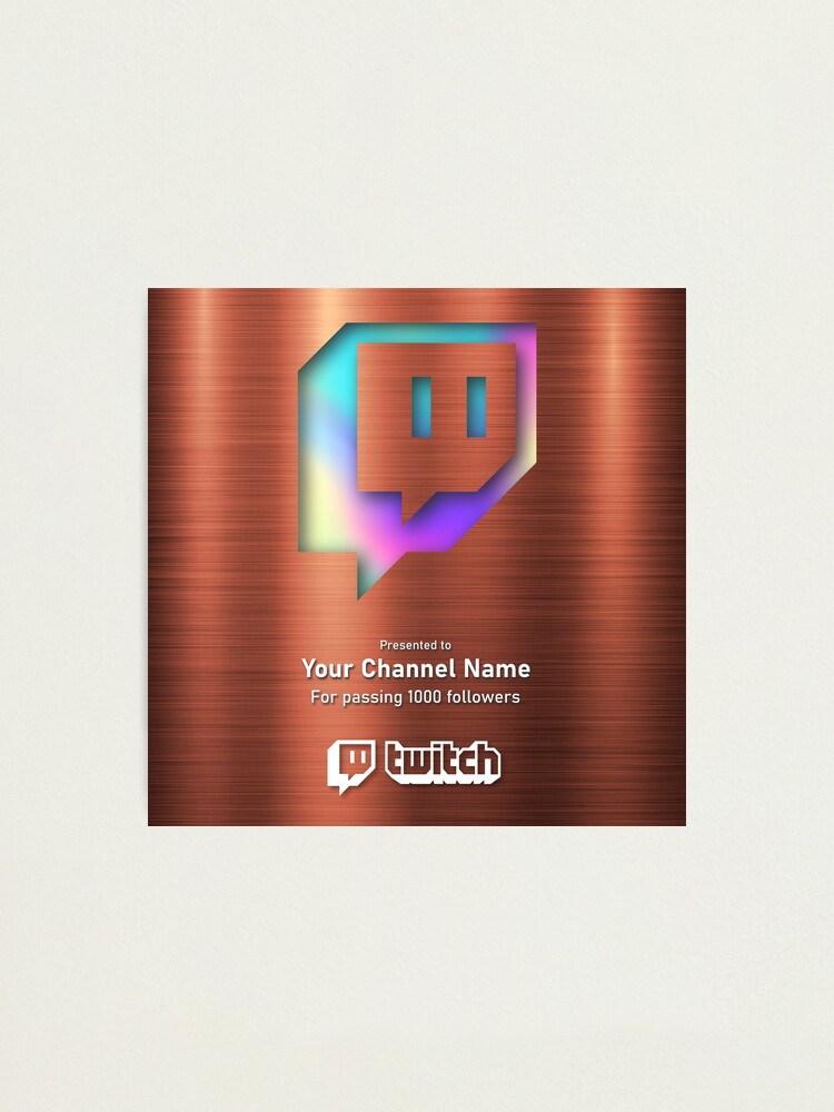 "Twitch Award Plaque with the Creator Streamer Button for your You Tube ...