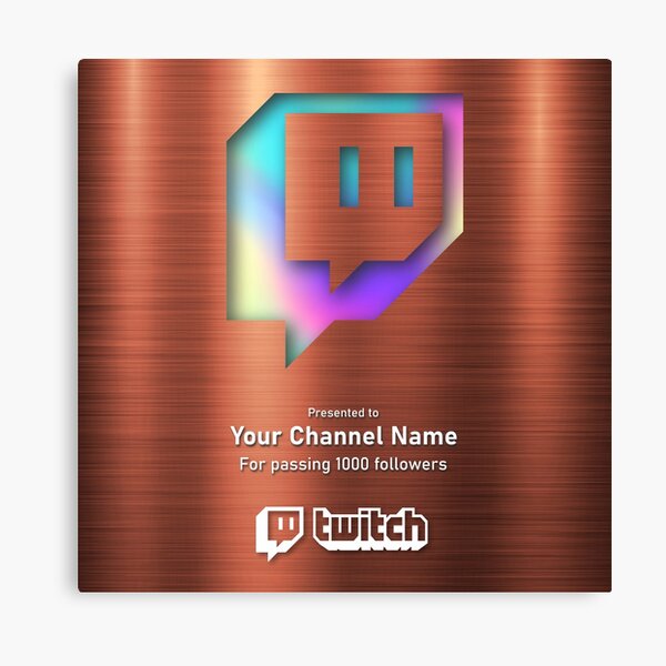 "Twitch Award Plaque with the Creator Streamer Button for your You Tube ...