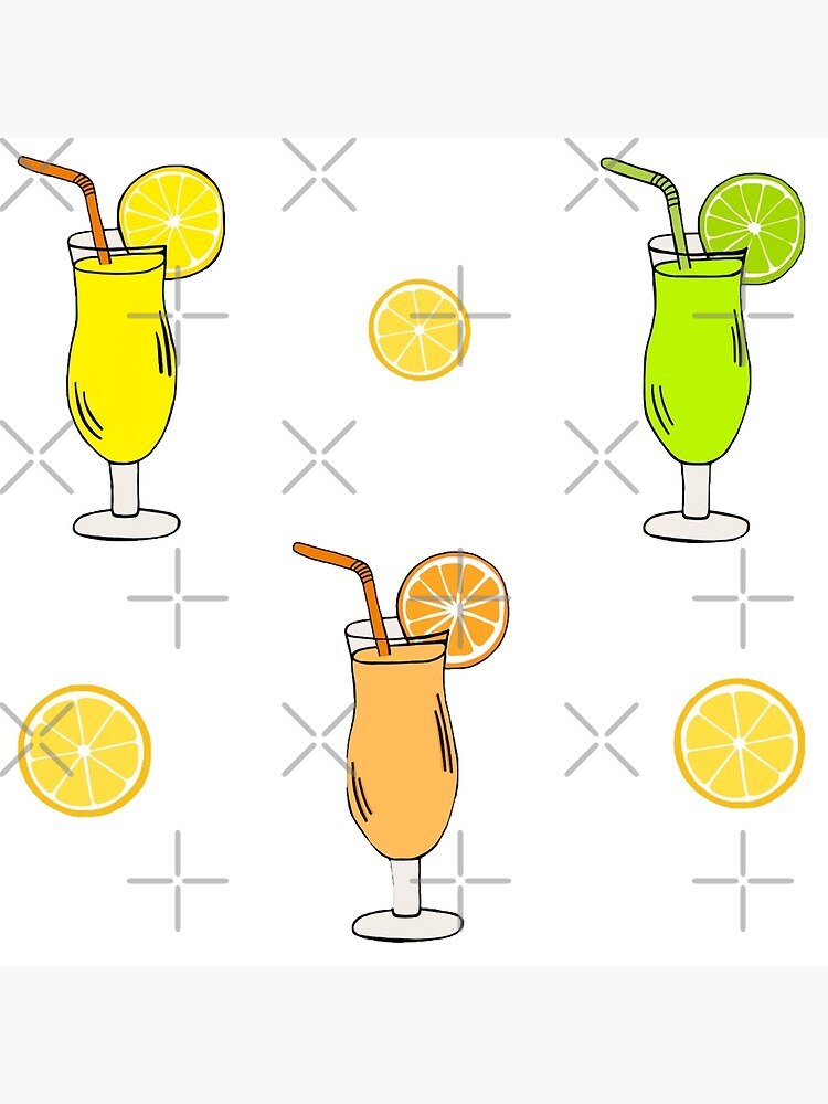 "Super simple and minimalistic pastel cocktail drinks pattern ( pack ...