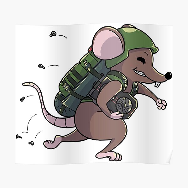 "Escape from Tarkov looting rat" Poster by ItsJustMax | Redbubble