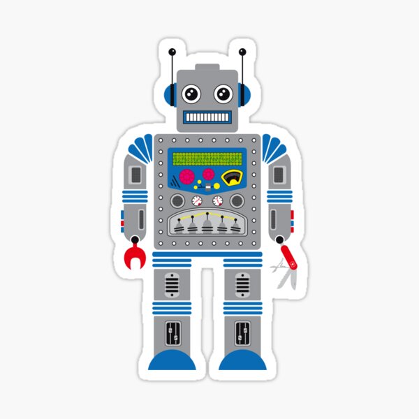 "Robot Kids Tee" Sticker by Hendude | Redbubble
