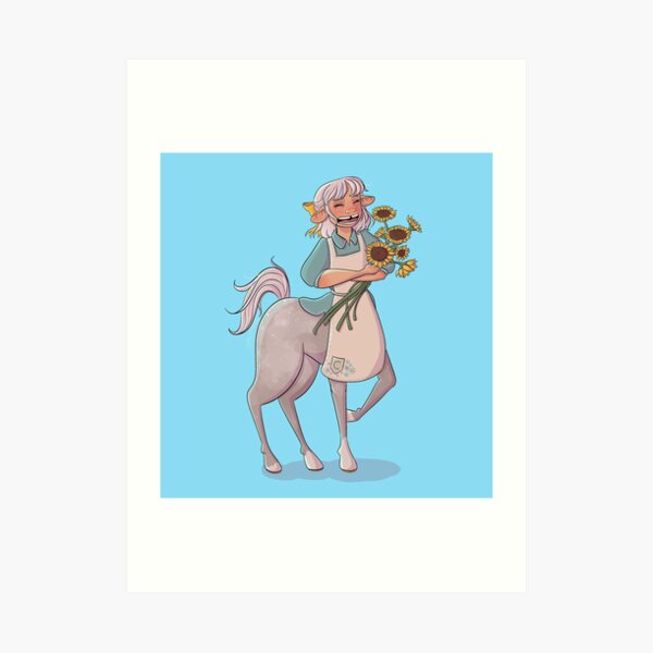 "Sunflower Centaur" Art Print by argonskies | Redbubble