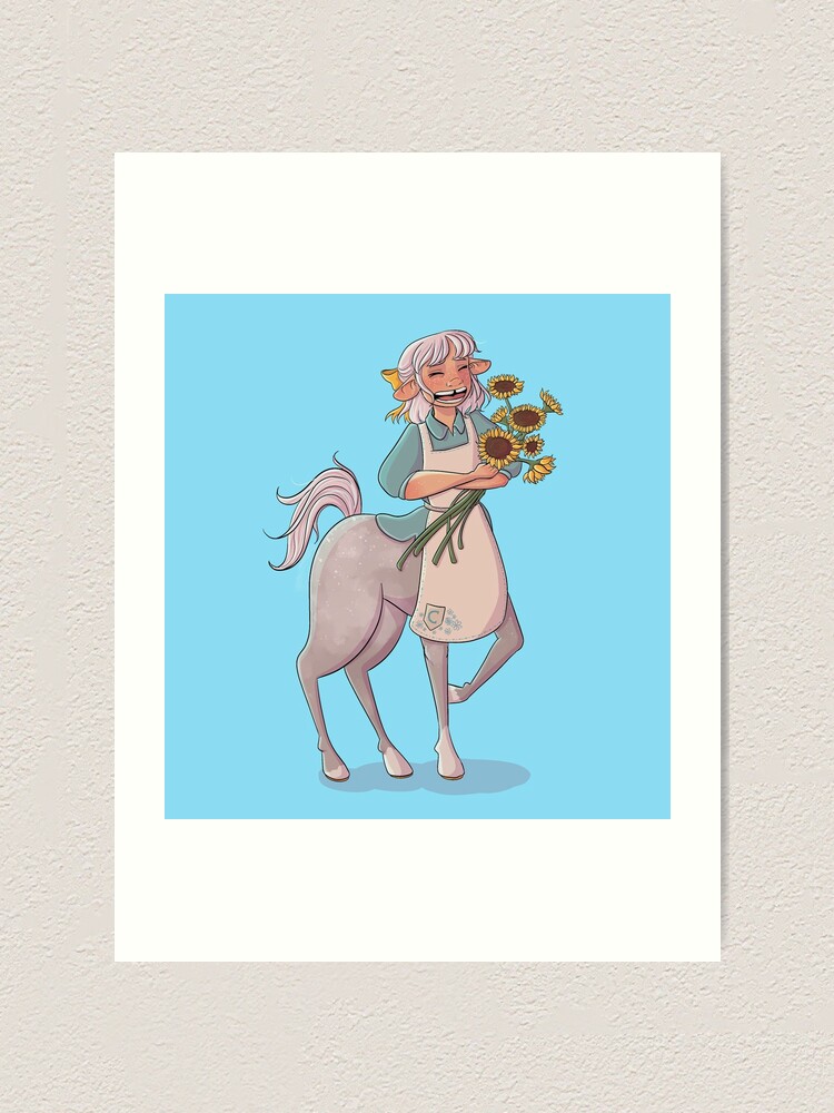 "Sunflower Centaur" Art Print by argonskies | Redbubble