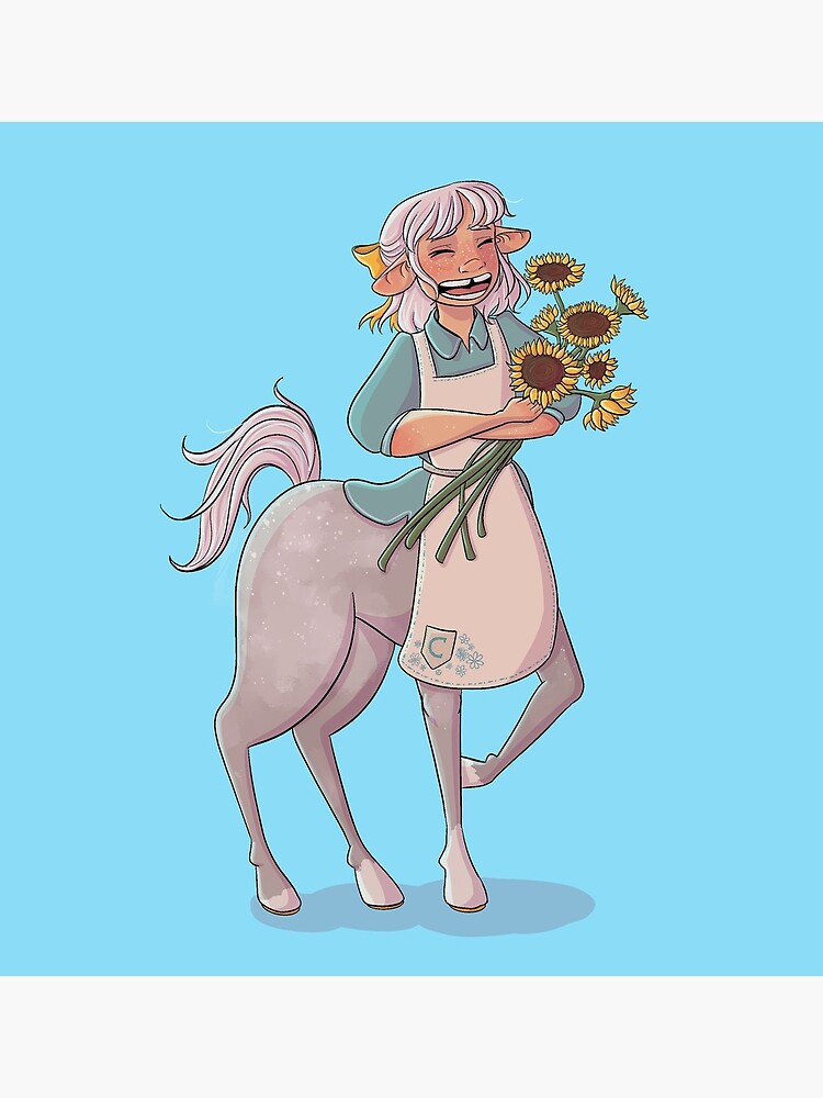 "Sunflower Centaur" Art Print by argonskies | Redbubble