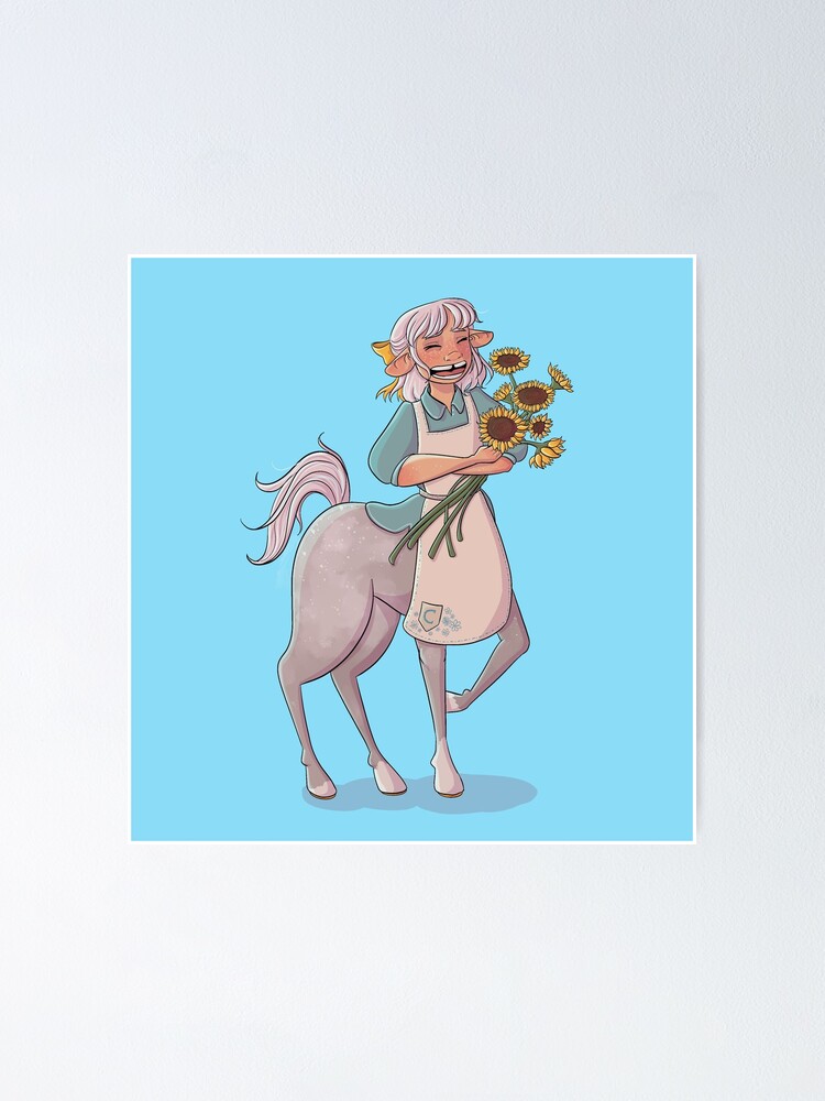 "Sunflower Centaur" Poster for Sale by argonskies | Redbubble