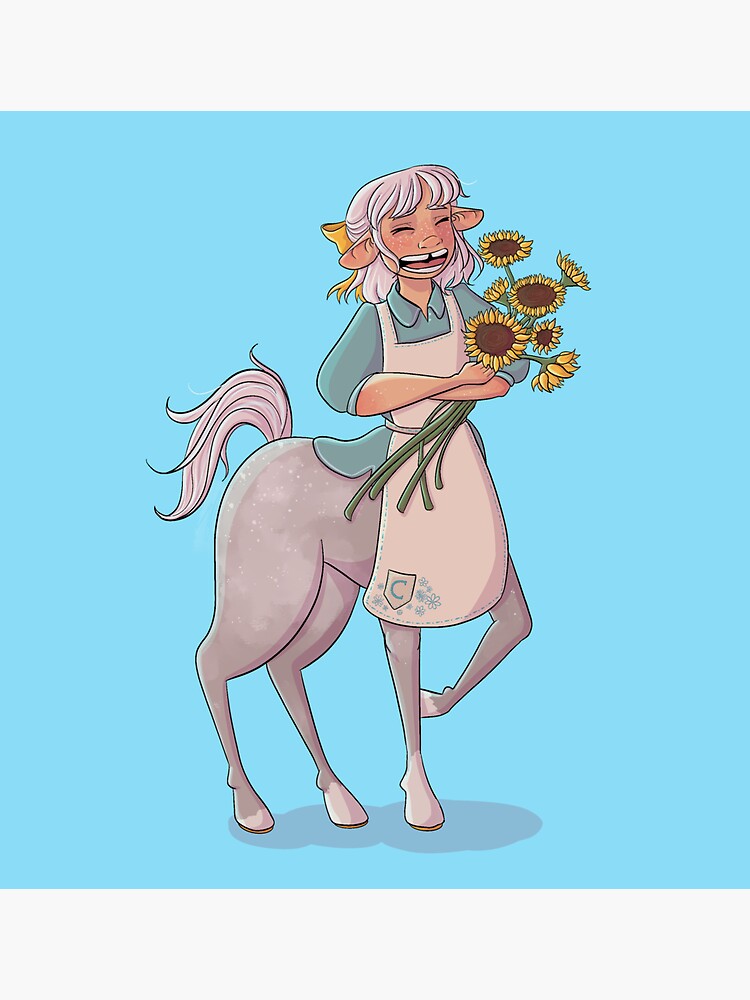"Sunflower Centaur" Sticker by argonskies | Redbubble
