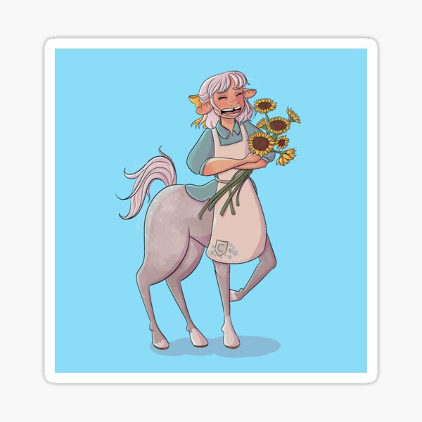"Sunflower Centaur" Sticker by argonskies | Redbubble