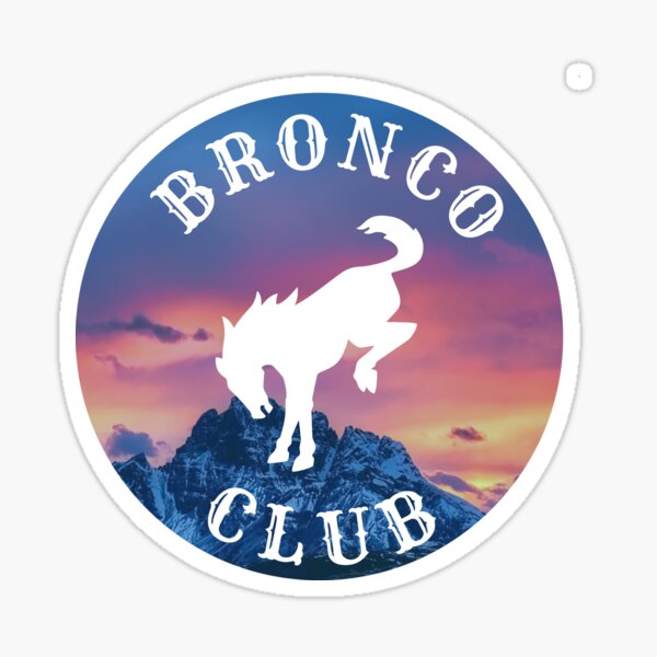 "Ford Bronco Club" Sticker for Sale by frankieee | Redbubble