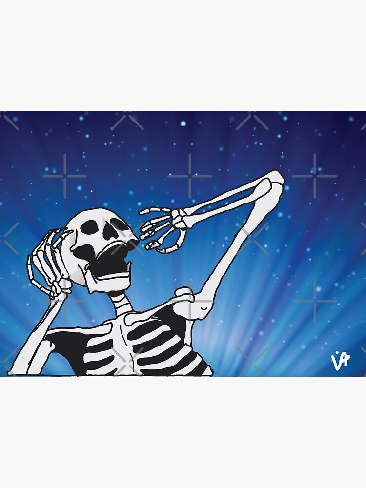 "Skeleton Scream" Sticker for Sale by skeleman | Redbubble