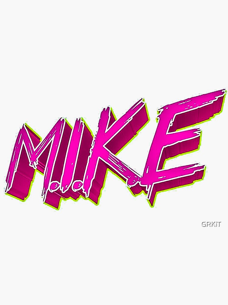 "MIKE logo" Sticker for Sale by GRKiT | Redbubble