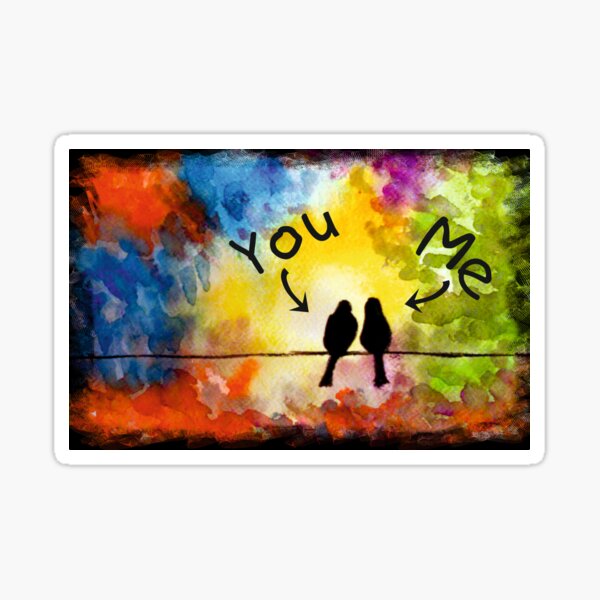 "You and me" Sticker by 7LegsSpider | Redbubble