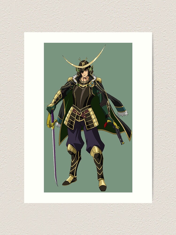 "Samurai Warriors 4 Masamune Date Full Body (Anime Version)" Art Print ...