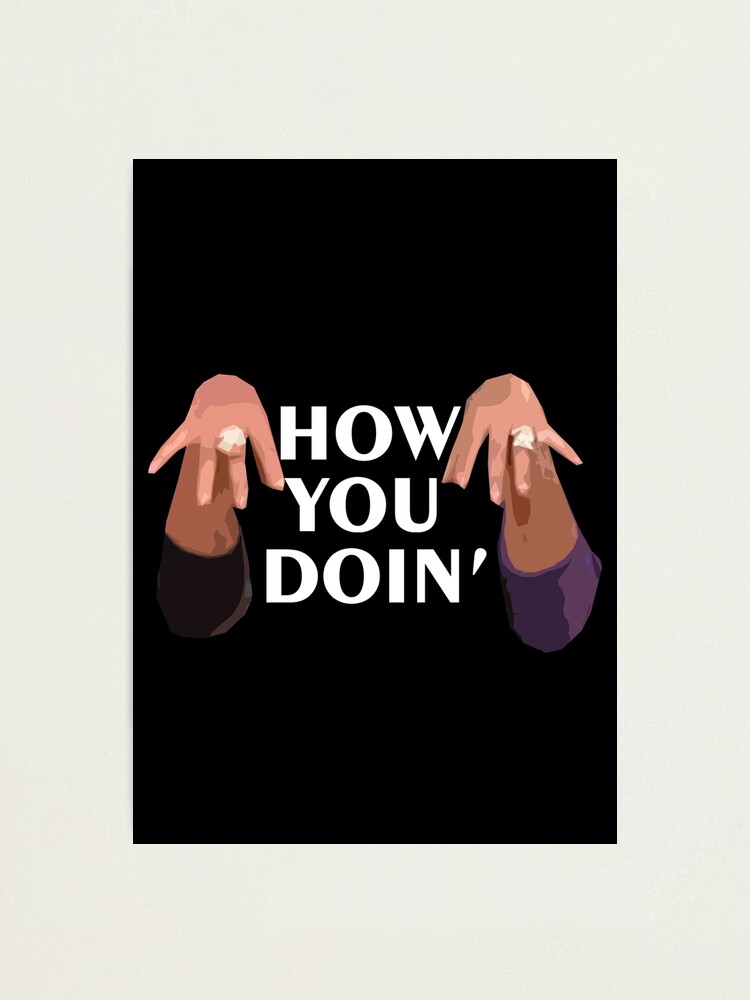 "How You Doin Meme Quirky Wendy Funny Hand Pose" Photographic Print for ...