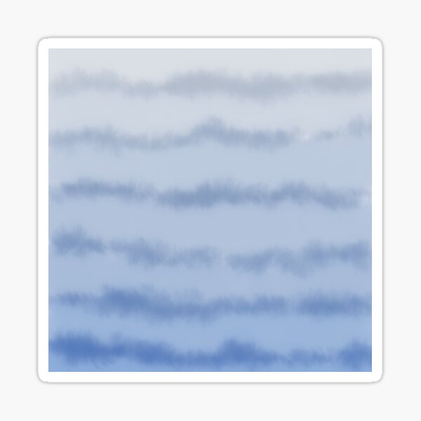 "Ombre Ocean Tides - Blue Watercolor" Sticker by fancyashell | Redbubble