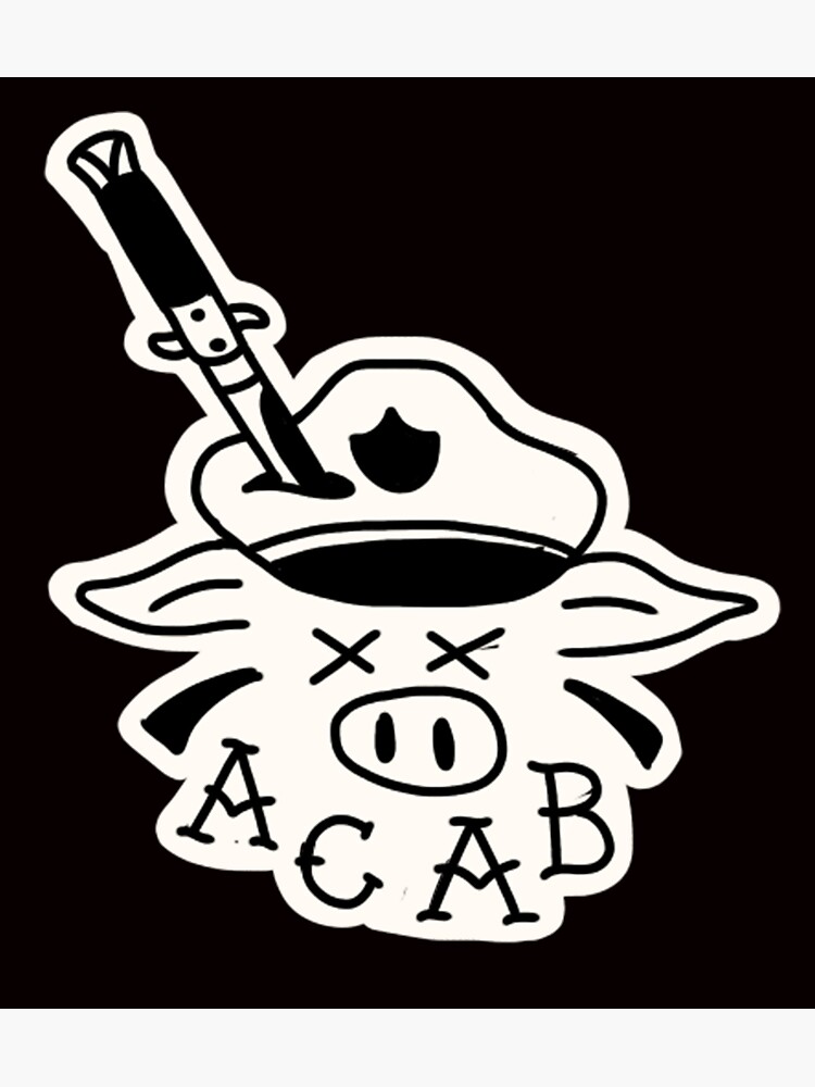 "acab pig traditional tattoo" Poster by rafaelwolf | Redbubble