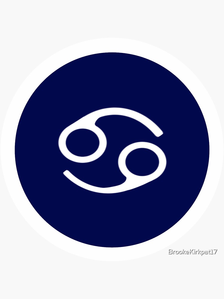 "Cancer star sign logo" Sticker for Sale by BrookeKirkpat17 | Redbubble